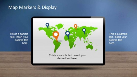 Creative Chart Dashboards PowerPoint Template World Map - SlideModel