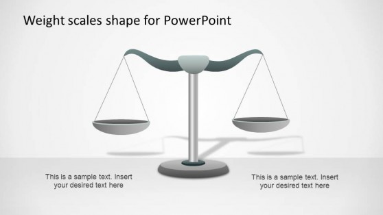 Weight Scale PowerPoint Shape Equilibrium - SlideModel