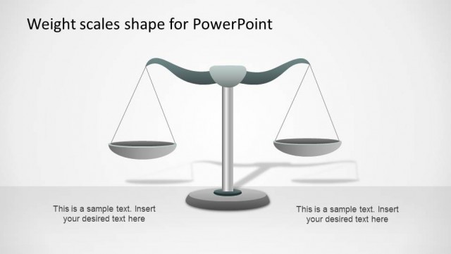 Weight Scale PowerPoint Shape Equilibrium - SlideModel