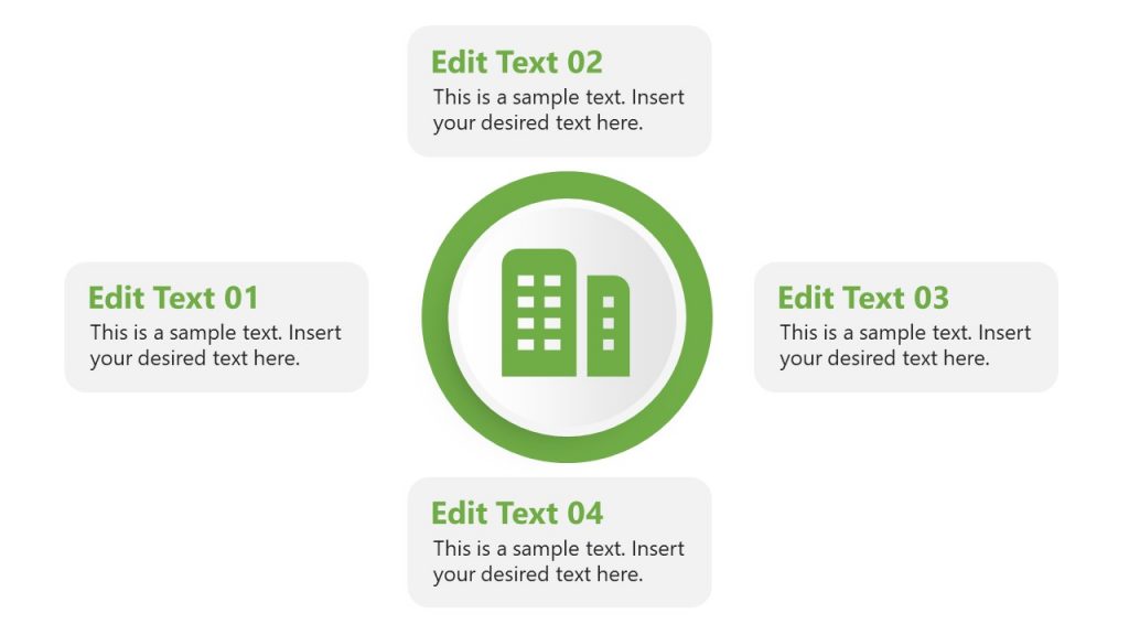 Zoom Animated Slide Template - All Into One Circle Design - SlideModel