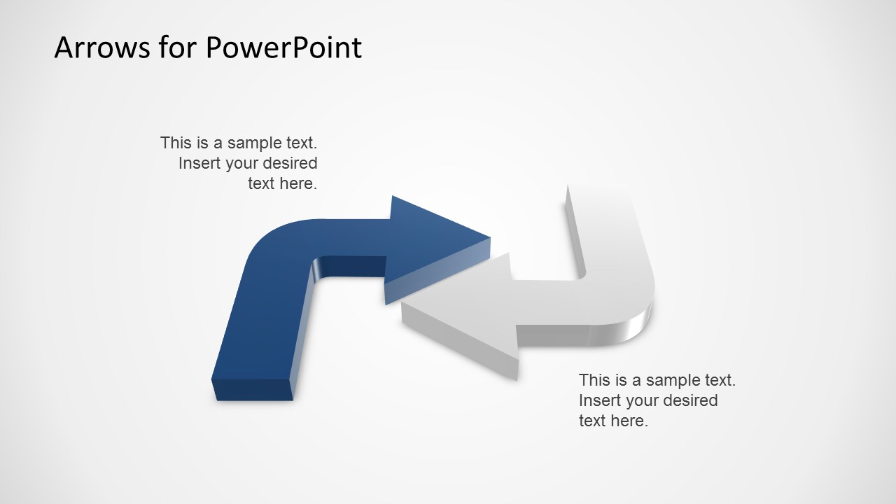 3D Arrows PowerPoint Template - SlideModel
