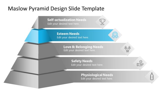 Editable Maslow Pyramid Design Slide PPT Template - SlideModel