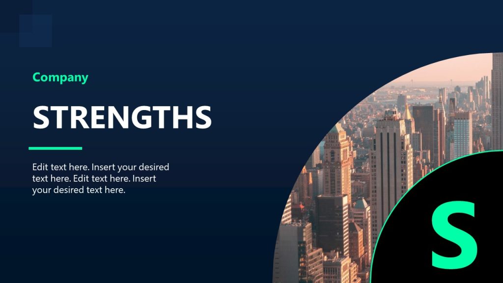 Strengths Slide for SWOT Analysis Template - SlideModel