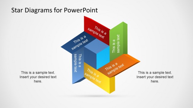 Creative Star Diagram design with 6 Elements - SlideModel