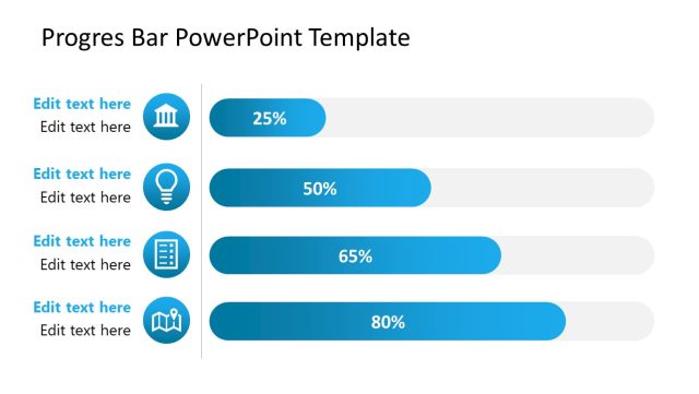 Customizable Progress Bar Template for PowerPoint - SlideModel Customizable Progress Bar Template for PowerPoint - SlideModel