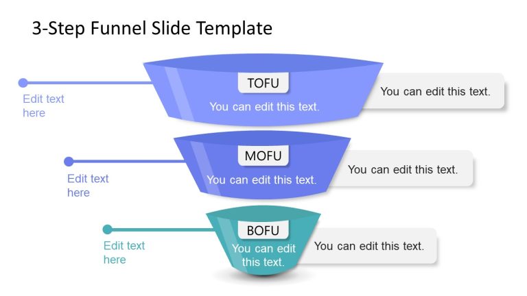 3-Step Funnel Slide Template for PowerPoint Presentation - SlideModel