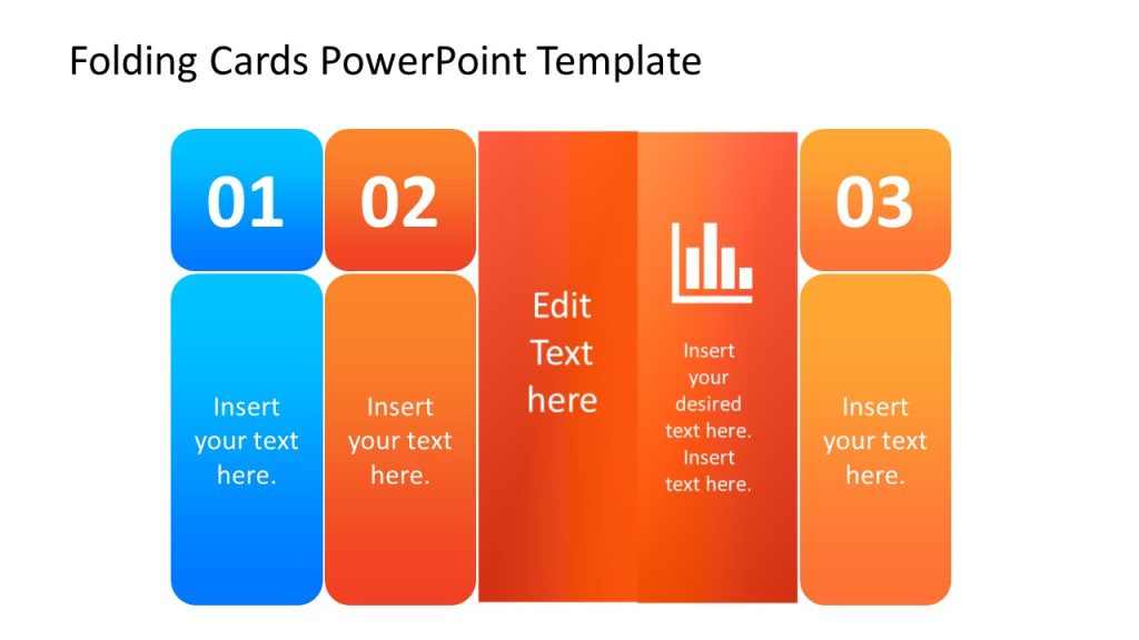 Card 2 Infographic Slide - Folding Cards Template - SlideModel
