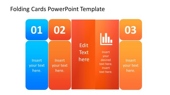 Card 2 Infographic Slide - Folding Cards Template - SlideModel
