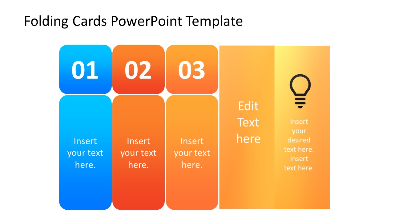 Folding Cards PowerPoint Template
