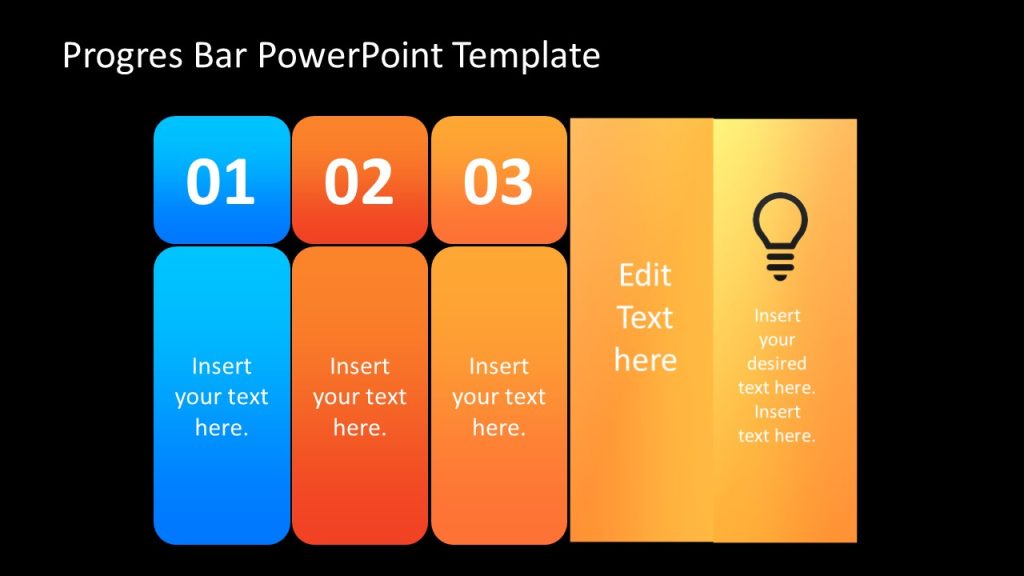Progress Bar PowerPoint Template Slide - SlideModel