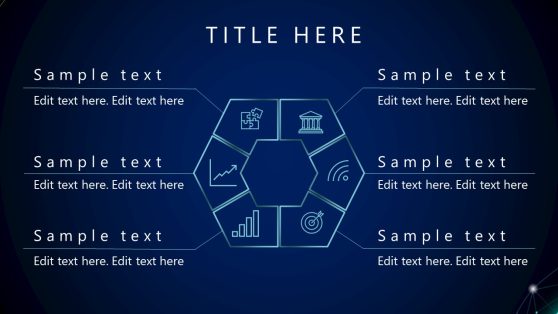 Hexagon Infographics PPT Slide - SlideModel
