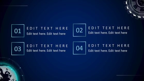 Editable Technology Slide with TextBoxes - SlideModel