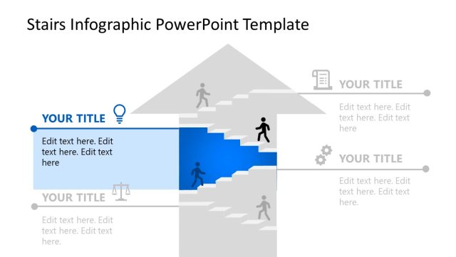 Stairs Infographic Presentation Template - SlideModel