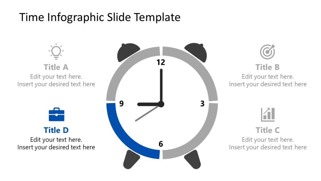 Editable Time Infographic PPT Slide - SlideModel