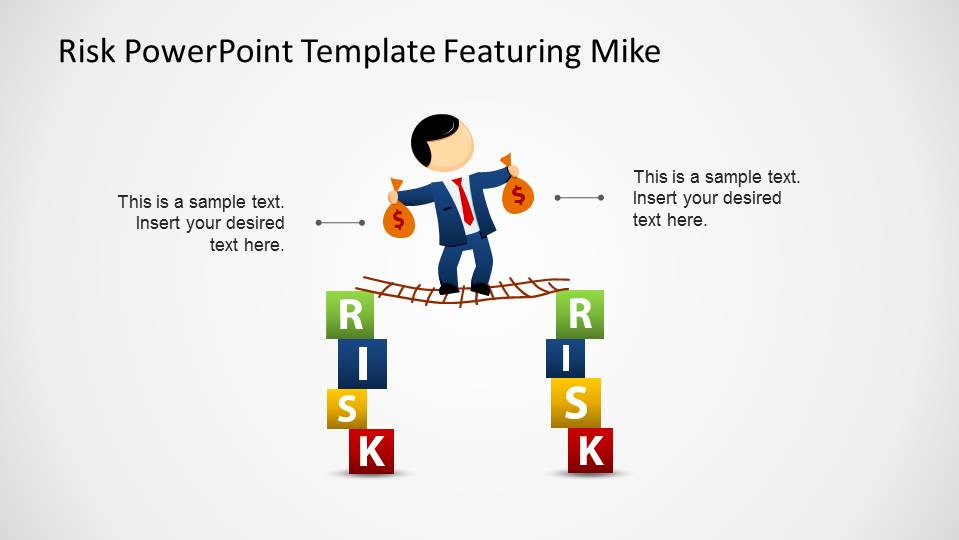 Risk PowerPoint Template Featuring Mike - SlideModel