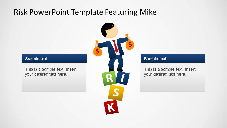 Risk PowerPoint Template Featuring Mike - SlideModel