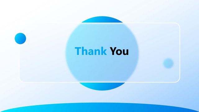 Thank You Slide - Glossy Business PPT Template - SlideModel