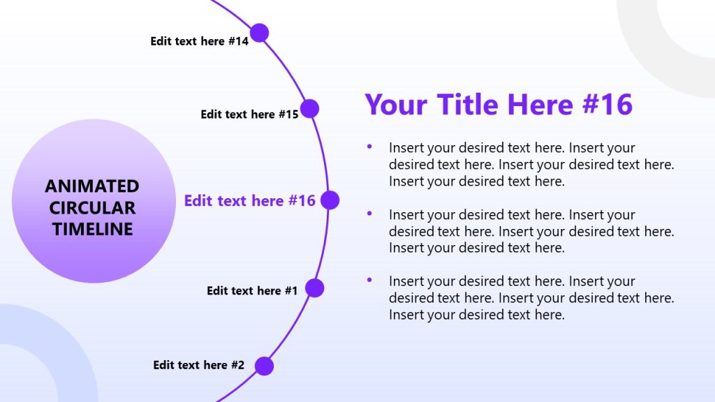 Animated Circular Timeline for Point 16 - SlideModel