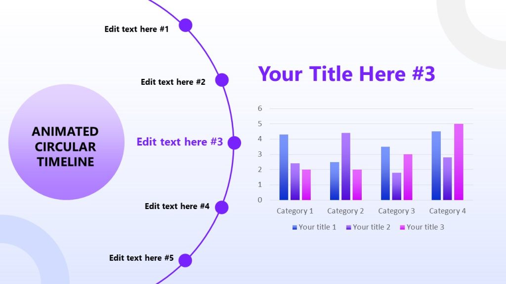 Customizable Animated Circular Timeline PPT Template - SlideModel