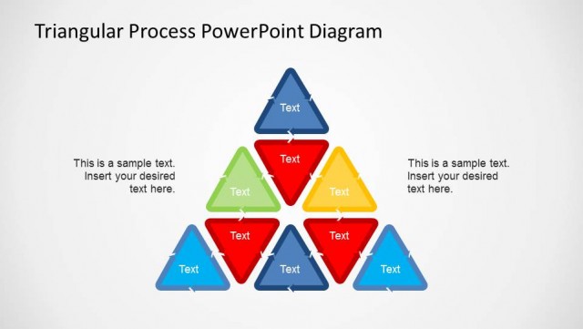 Triangular Process Loop 8 Steps PowerPoint Diagram - SlideModel