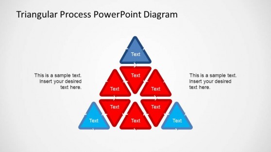 Hexagonal PowerPoint Shape Inside Triangle - SlideModel