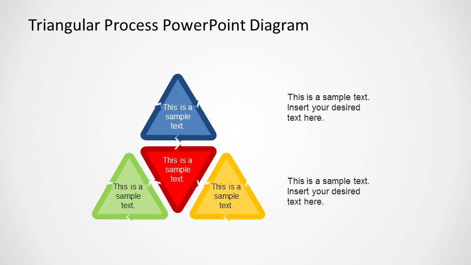 Triangular Process PowerPoint Diagram - SlideModel Triangular Process PowerPoint Diagram - SlideModel