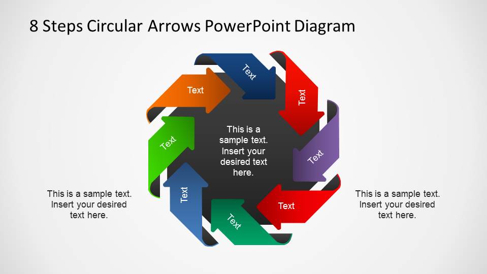 8 Steps Circular Arrows PowerPoint Diagram - SlideModel 8 Steps Circular Arrows PowerPoint Diagram - SlideModel