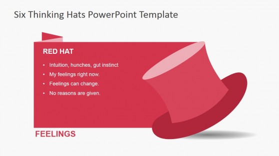 Red Thinking Hat for PowerPoint - SlideModel