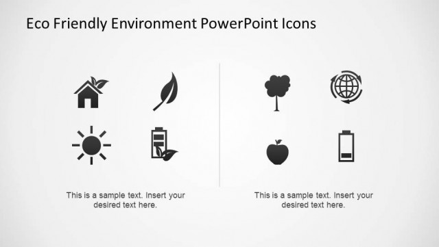 Flat Icons with Eco Friendly Themes for PowerPoint - SlideModel