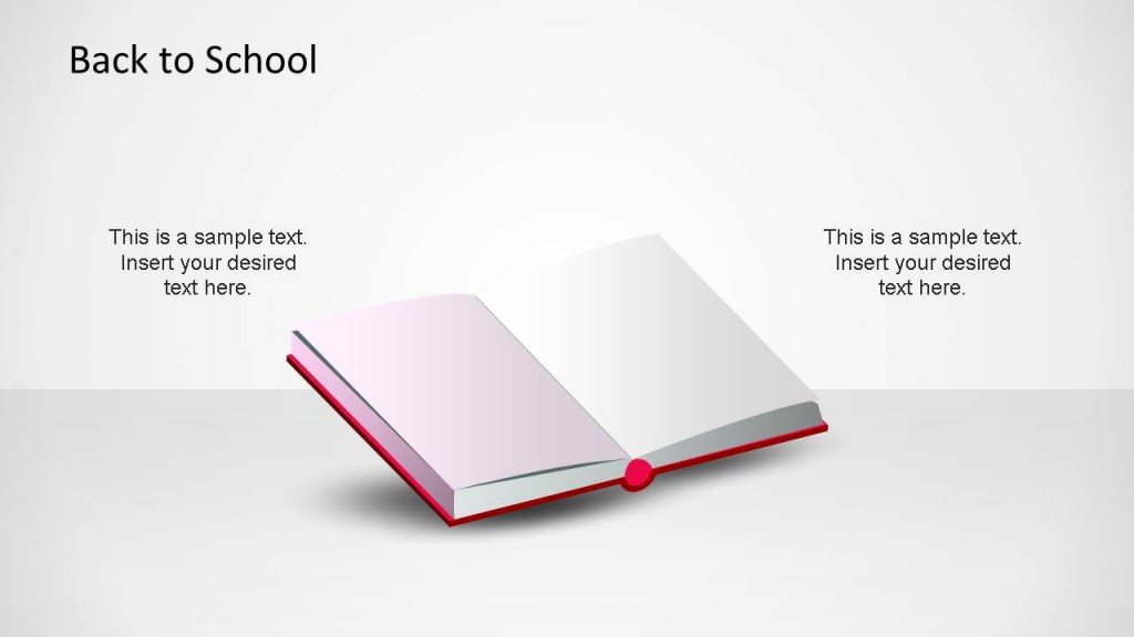 School Open Book PowerPoint Shapes - SlideModel