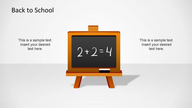 Math Blackboard PowerPoint Shape - SlideModel