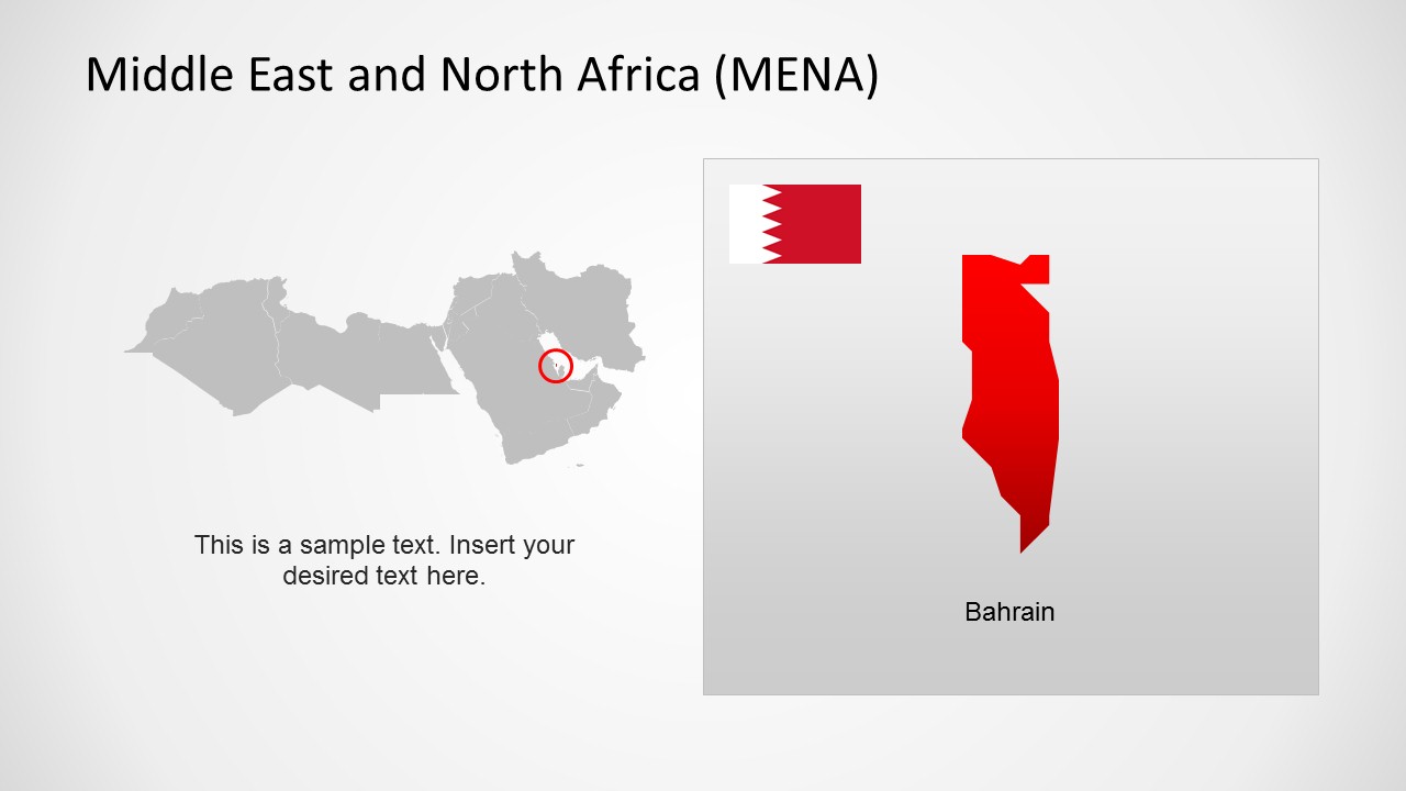 Middle East & North Africa Map Template for PowerPoint - SlideModel