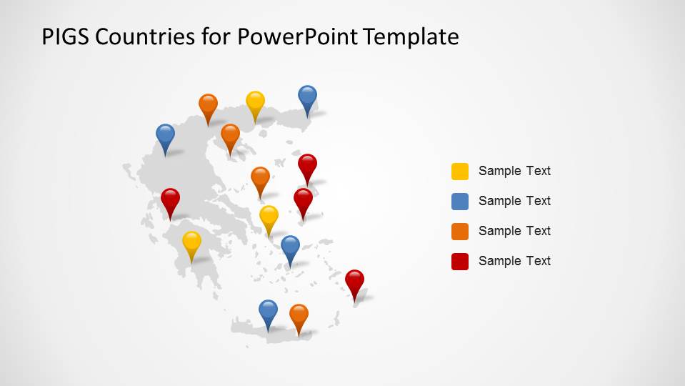 PIGS Countries for PowerPoint Template - SlideModel