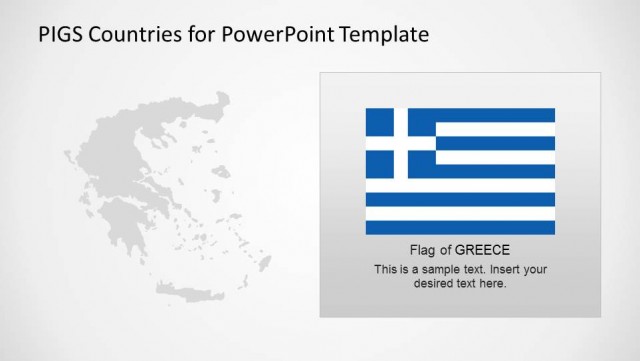 Greece PowerPoint Map and Flag - SlideModel