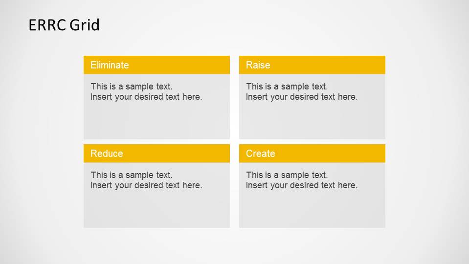 ERRC Grid PowerPoint Diagram - SlideModel