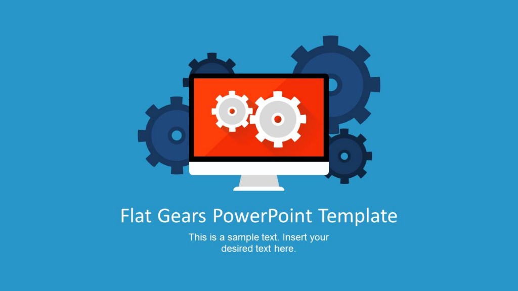 Display Shape for PowerPoint with Gears - SlideModel