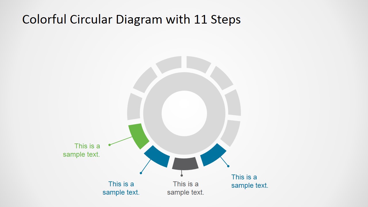 11 Steps Circular PowerPoint Diagram - SlideModel