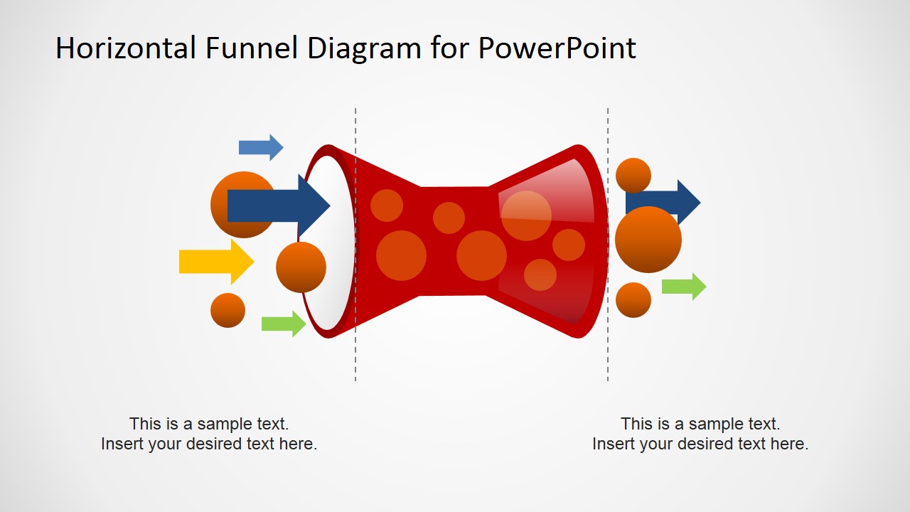 Horizontal Funnel Diagram for PowerPoint - SlideModel