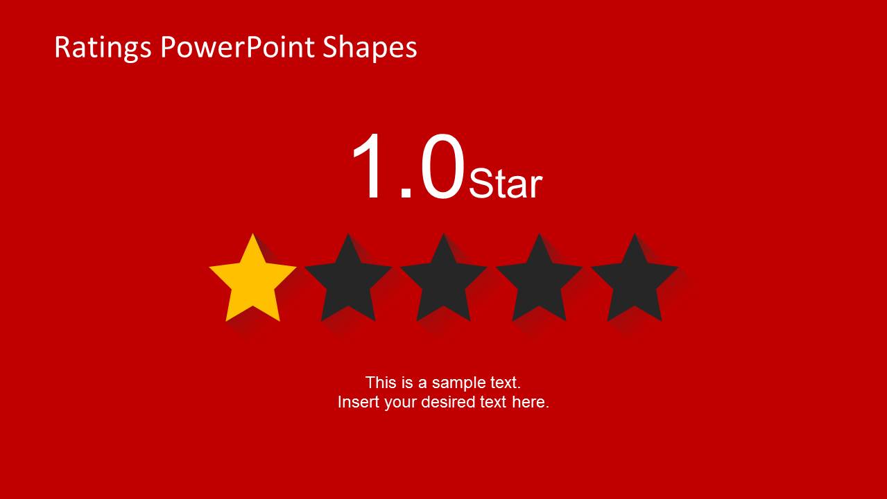 Rating Star Shapes for PowerPoint - SlideModel