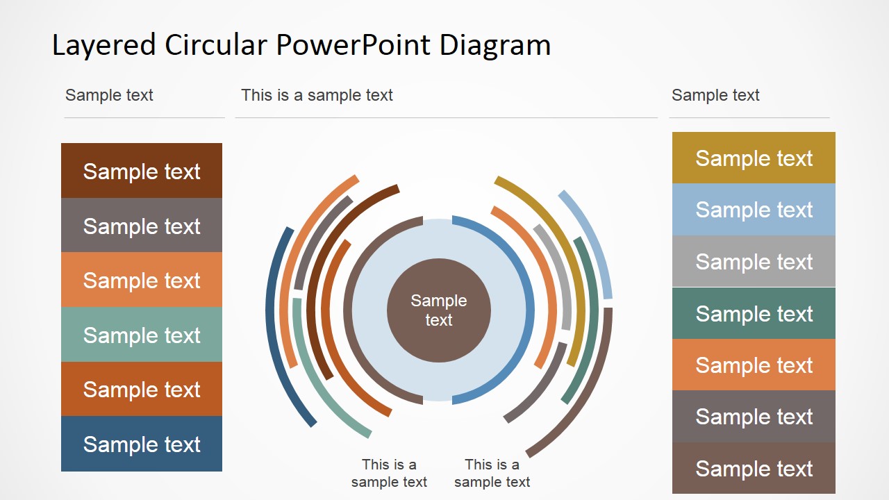 Layered Circular PowerPoint Diagram - SlideModel