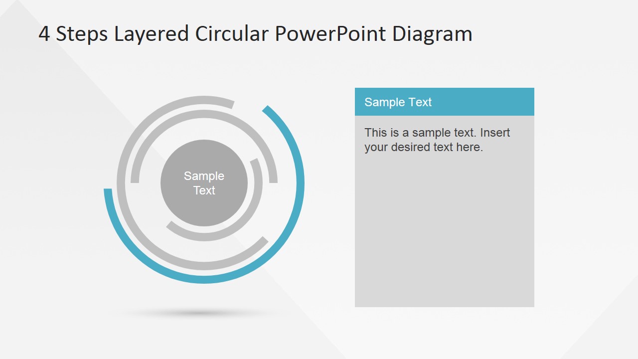 4 Steps Layered Circular PowerPoint Diagram - SlideModel 4 Steps Layered Circular PowerPoint Diagram - SlideModel