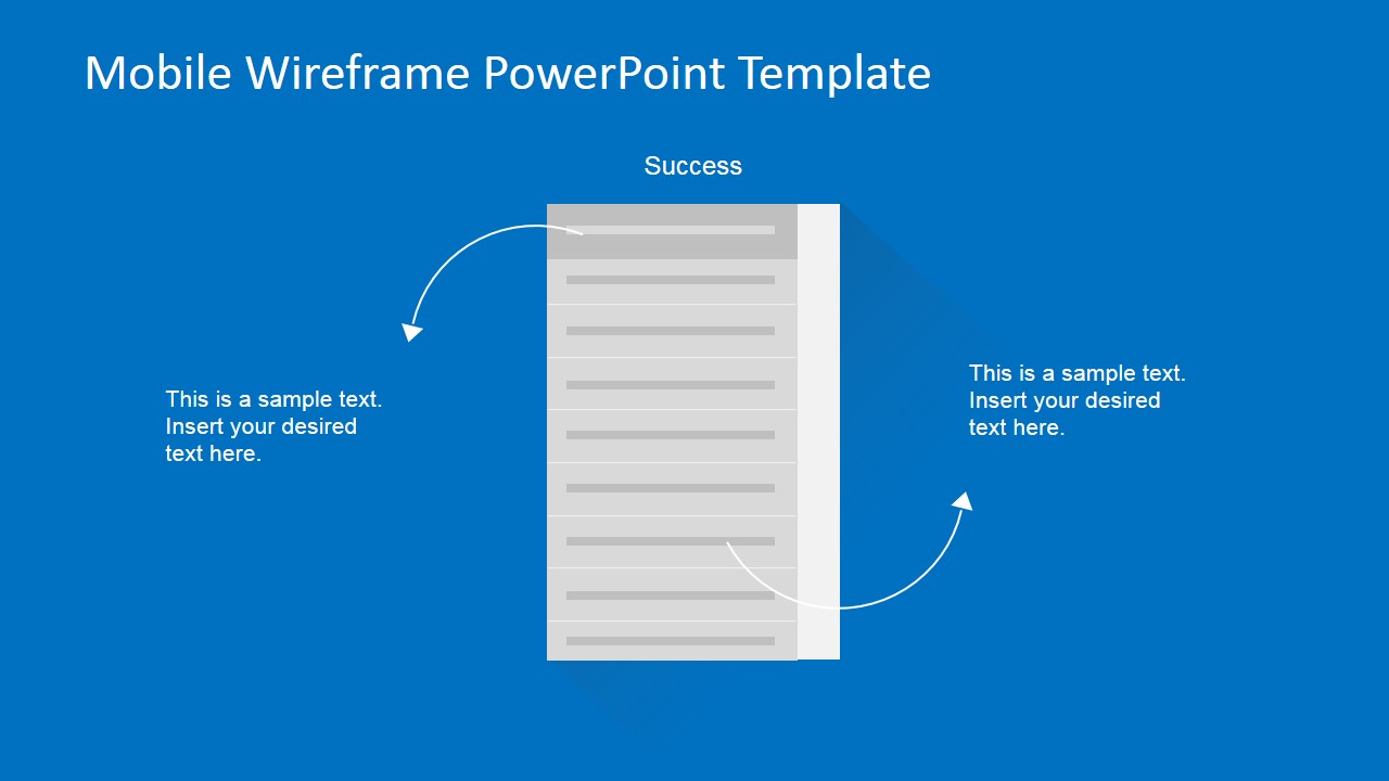 Mobile Wireframes PowerPoint Template & Presentation Slides