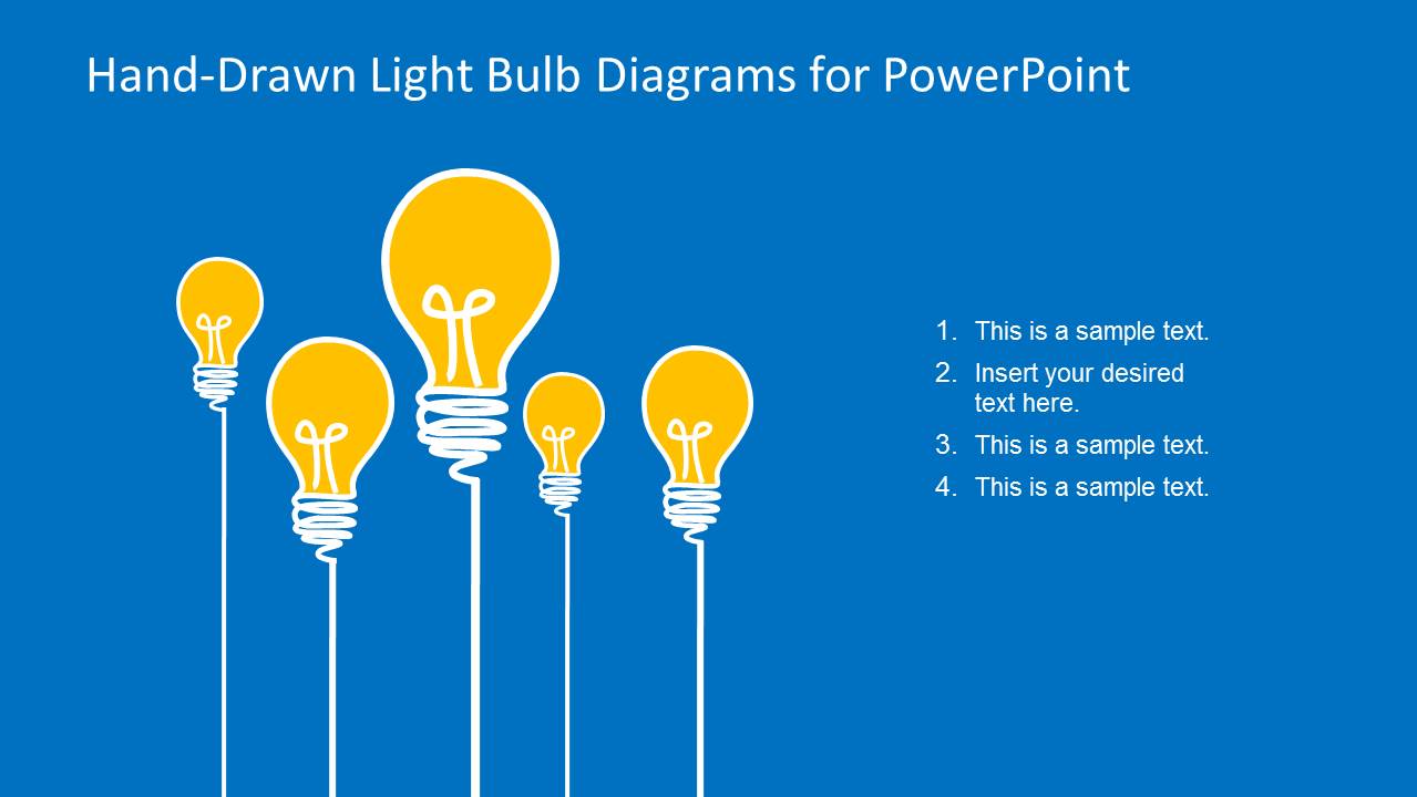 Hand-Drawn Light Bulb Template for PowerPoint - SlideModel