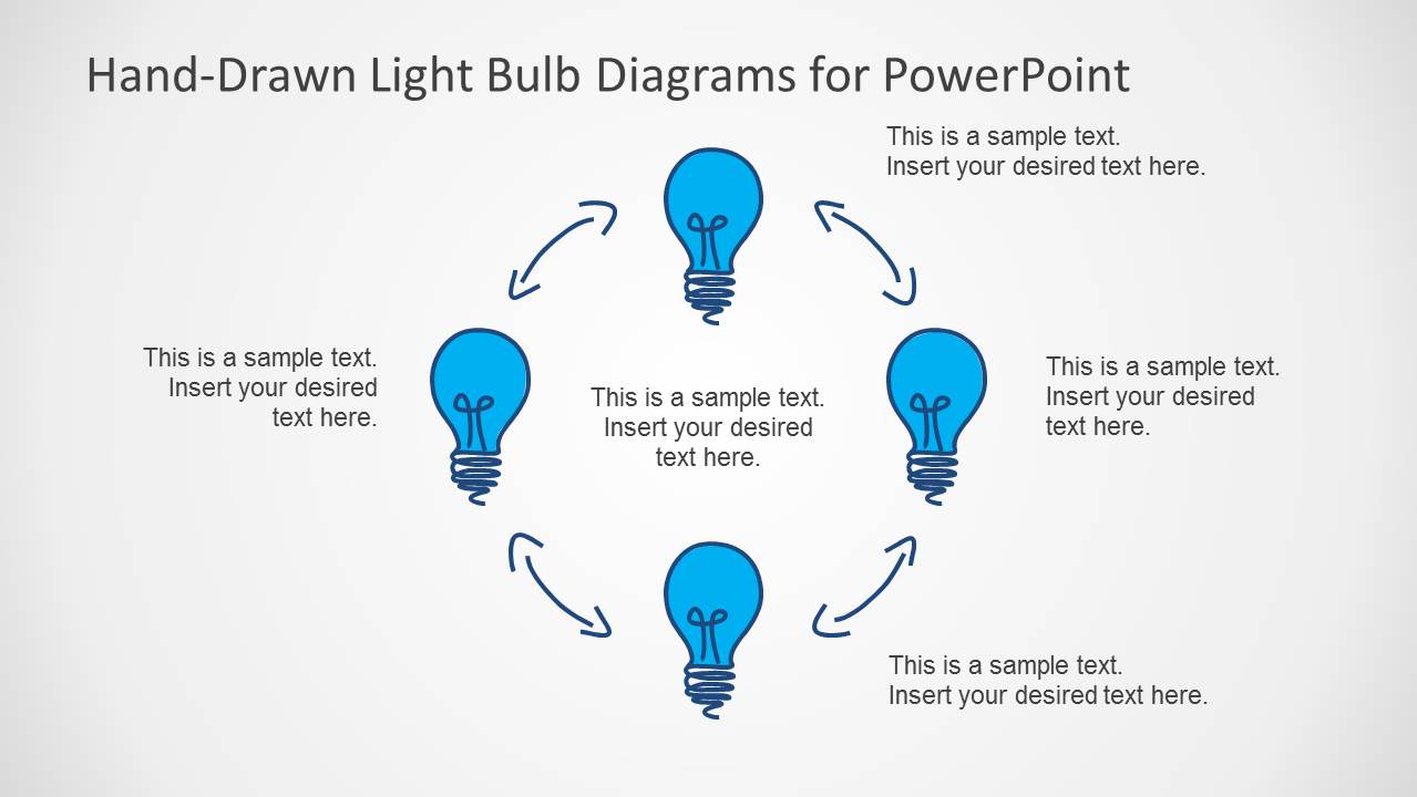 Hand-Drawn Light Bulb Template for PowerPoint - SlideModel