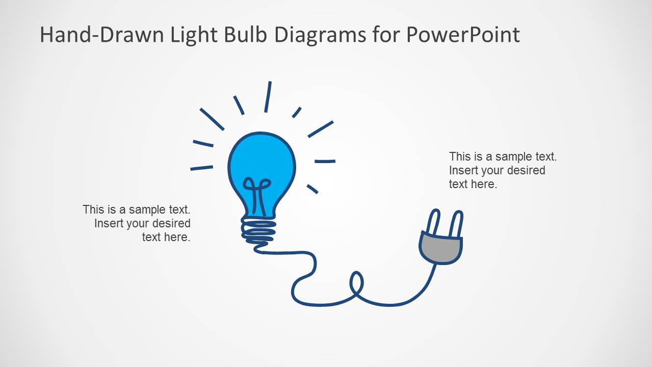 Hand-Drawn Light Bulb Template for PowerPoint - SlideModel