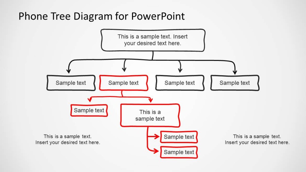 Phone Tree Diagram Slide Design for PowerPoint - SlideModel