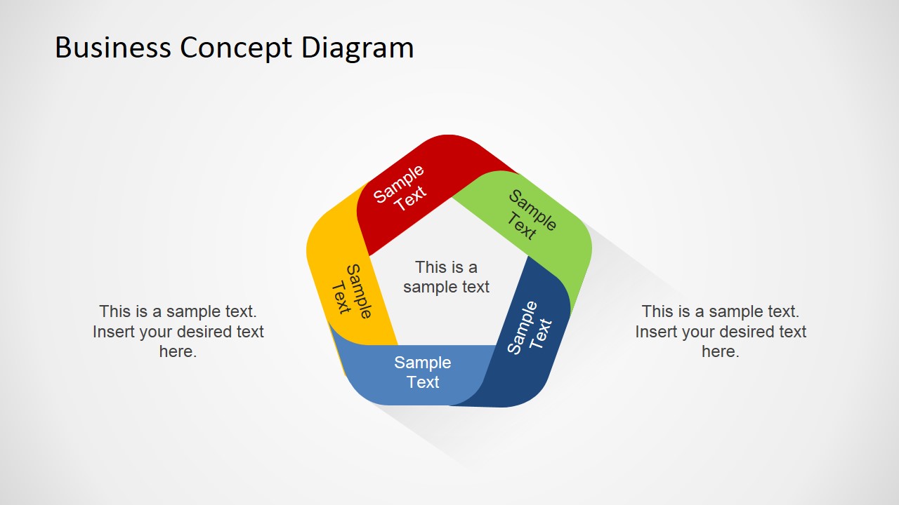 Flat Business Concept Diagram for PowerPoint - SlideModel