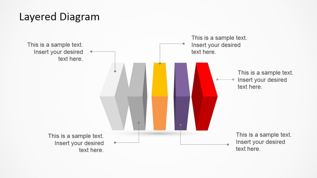 Horizontal Multi Step Layered Diagram Slide Design - SlideModel