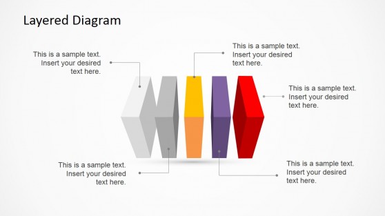 Horizontal Multi Step Layered Diagram Slide Design - SlideModel