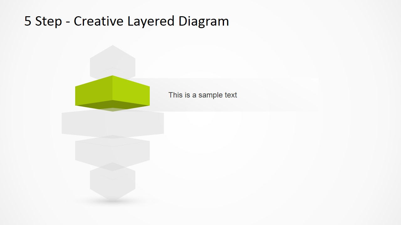 5 Step Creative Layered Diagram PowerPoint Template - SlideModel